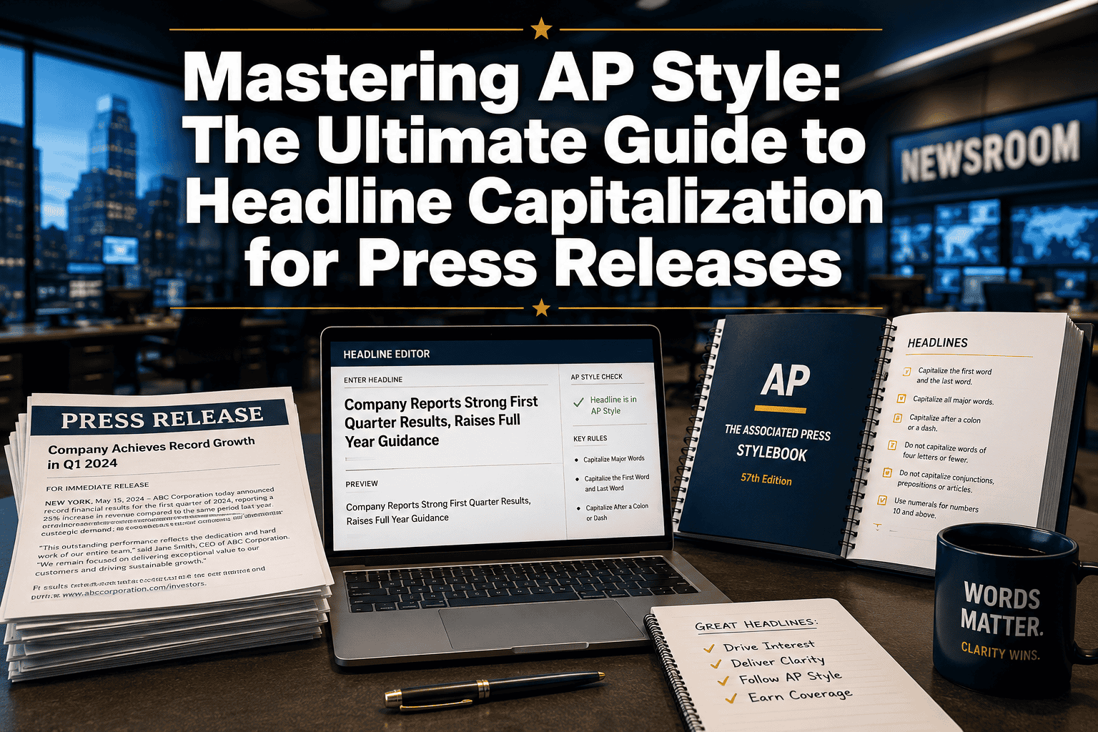 AP Style Press Release Headline Capitalization Guide 2026